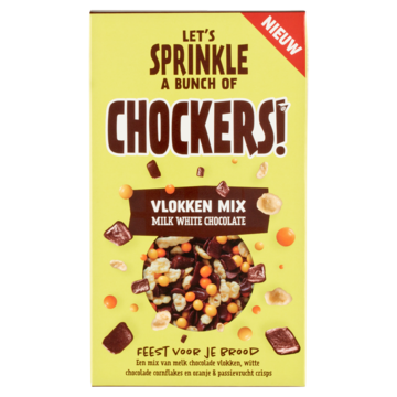 Chockers! Vlokken Mix Milk White Chocolate 290g bestellen? | Jumbo