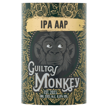 Guilty Monkey - Aap IPA - Fles - 330ML bestellen? - Bier en wijn ...