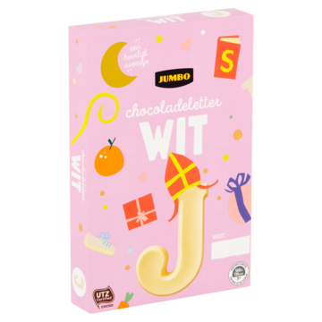 Jumbo Chocoladeletter Wit J 135g bestellen? | Jumbo
