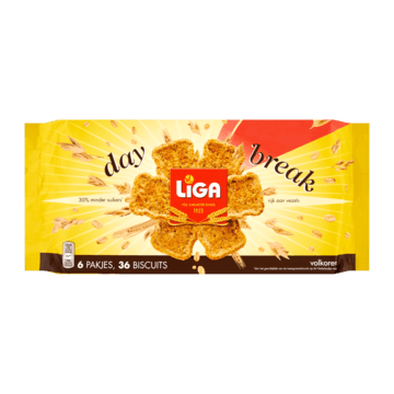 Liga Day Break Volkoren 6 Stuks 250g bestellen? | Jumbo
