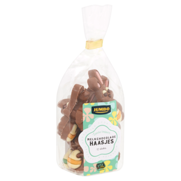 Jumbo Melkchocolade Haasjes 12 Stuks 145g bestellen? - Koek, snoep ...