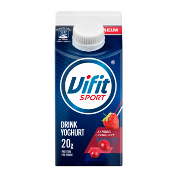 Vifit Sport Drinkyoghurt Aardbei Cranberry 330ml bestellen? | Jumbo
