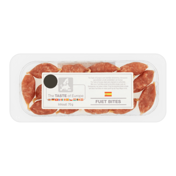 The Taste of Europe Fuet Bites 70g bestellen? | Jumbo