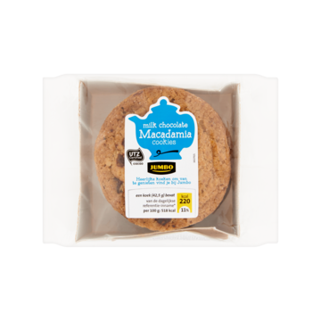 Jumbo Milk Chocolate Macadamia Cookies 170g bestellen? | Jumbo