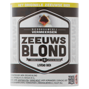 Vermeersen - Zeeuws Blond - Fles 250ML bestellen? - Bier en wijn ...