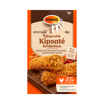 Mora Specials Rijkgevulde Kipsaté Kroketten 4 x 75g bestellen? | Jumbo