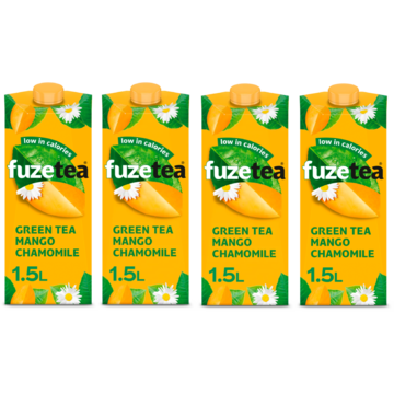 Fuze Tea Green Tea Mango Chamomile 4 x 1,5L bestellen? - — Jumbo ...