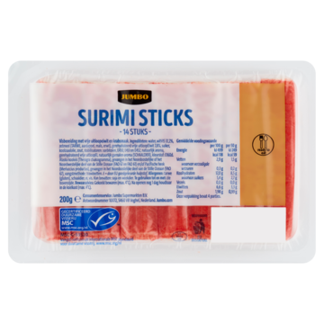 Surimi Sticks MSC 250g bestellen? - Vlees, vis, vegetarisch — Jumbo ...