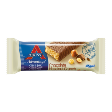 Atkins Advantage Chocolate Hazelnut Crunch Bar Koolhydraatarm 60g ...