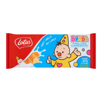 Lotus Bumba Madeleine Cakereepje met Melk 119g bestellen? | Jumbo