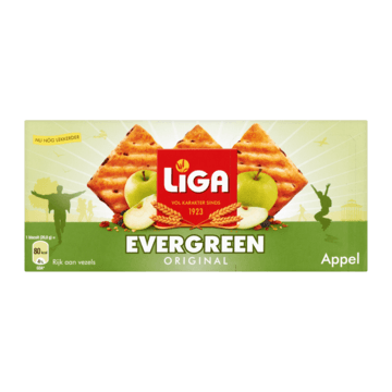 Liga Evergreen Original Appel Biscuits 6 x 2 Stuks 250g bestellen? | Jumbo