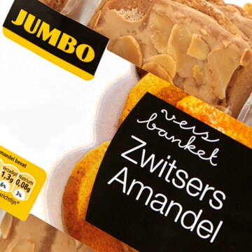 Jumbo Vers Banket Zwitsers Amandel 200g bestellen? - Koek, snoep ...